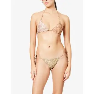 Zimmermann Awaken Metallic Triangle Bikini Set