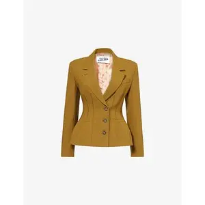 JEAN PAUL GAULTIER Notch-lapel Cinched Wool-blend Blazer