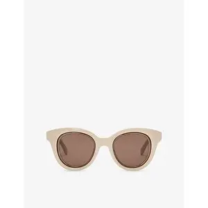 Loewe Butterfly Mini Anagram Acetate Sunglasses - Cream