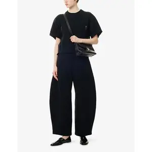 Sacai Drawstring Wide-leg Cotton-blend Jogging Bottoms