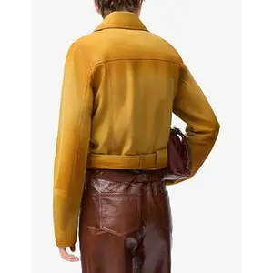 Loewe Cropped Leather Jacket
