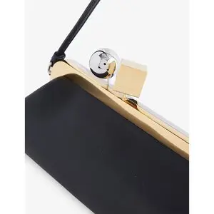 Jacquemus The Salon Leather Clutch Bag - Black
