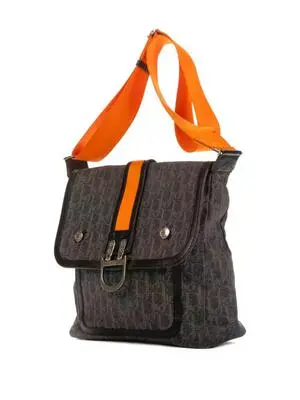 Dior 2000s Monogram Shoulder Bag - Black