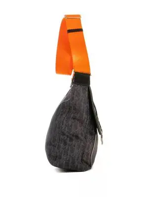 Dior 2000s Monogram Shoulder Bag - Black