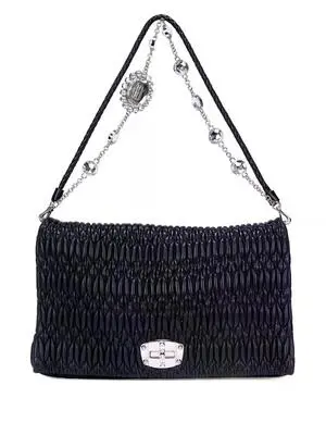 Miu Miu Braided Strap Embellished Shoulder Bag