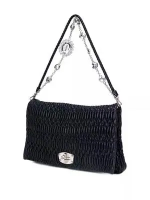 Miu Miu Braided Strap Embellished Shoulder Bag