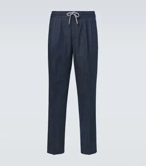 Brunello Cucinelli Pleated Straight Jeans
