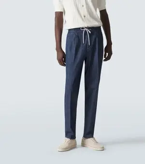Brunello Cucinelli Pleated Straight Jeans