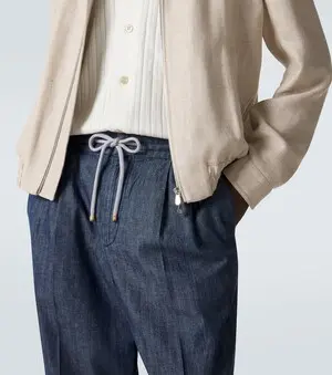 Brunello Cucinelli Pleated Straight Jeans