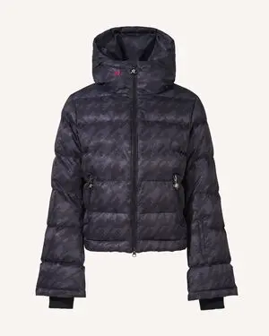 Perfect Moment Houndstooth Polar Flare Down Jacket