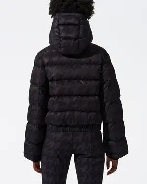 Perfect Moment Houndstooth Polar Flare Down Jacket