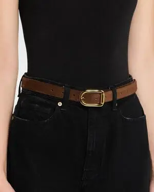 DEHANCHE Mija Suede Belt - Chocolate