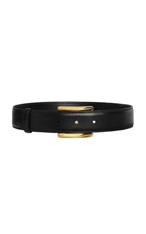 Alaïa Curve Leather Belt - Black