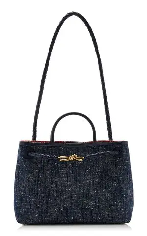 Bottega Veneta Medium Andiamo Denim-boucle Shoulder Bag