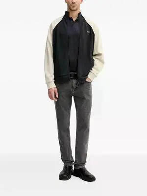 BOSS Straight-leg Jeans With Tonal Topstitching - Grey