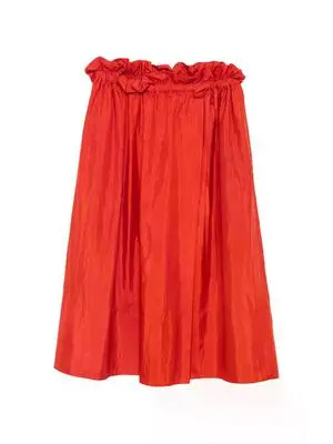 JIL SANDER Ruffled Midi Skirt