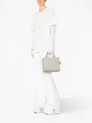 Marc Jacobs Outline Monogram Small Tote Bag - White