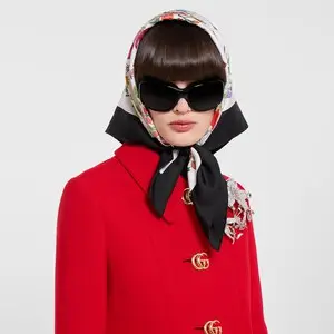 Gucci Wool Natté Coat With Double G Button