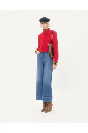 Valentino Garavani Cuffed Jeans For Women
