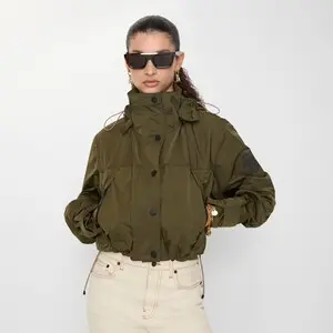 Burberry Cropped Nylon Norwood Jacket