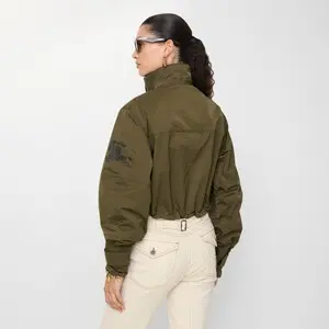Burberry Cropped Nylon Norwood Jacket