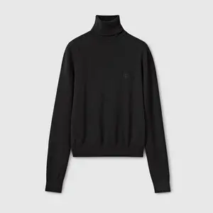 Gucci Knit Wool Turtleneck With Embroidery