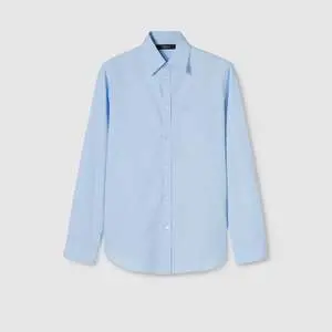 Gucci Cotton Poplin Shirt With Embroidery - Blue