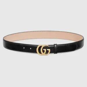 Gucci Gg Marmont Belt - Black