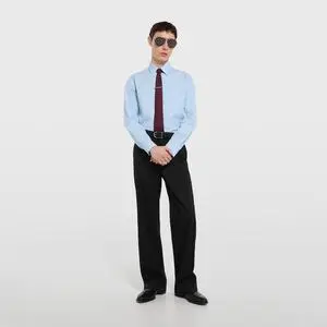 Gucci Gg Cotton Poplin Shirt - Blue