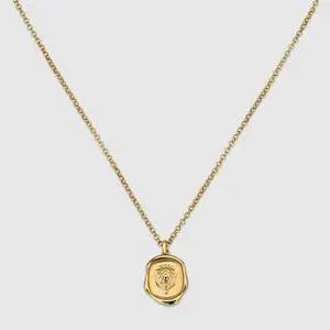Gucci Crest Pendant Necklace