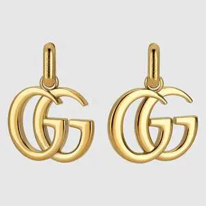 Gucci Gg Marmont Earrings - Gold-toned Metal