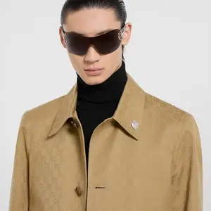 Gucci Gg Cotton Gabardine Coat