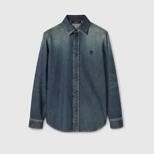Gucci Washed Certified Cotton Denim Shirt - Blue