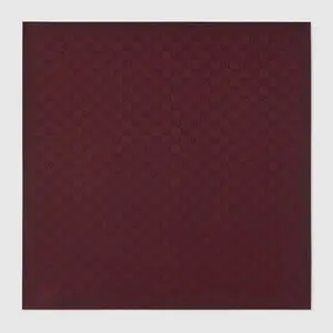 Gucci Gg Silk Cotton Pocket Square Fabric - Bordeaux