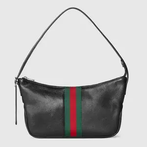 Gucci Lunetta Crossbody Bag - Black Leather