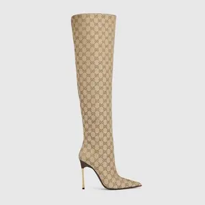 Gucci Gg Canvas Bombshell Boot