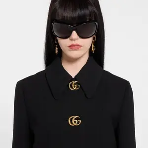 Gucci Crêpe Wool Jacket With Double G Button