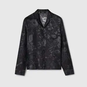 Gucci Printed Silk Twill Bowling Shirt