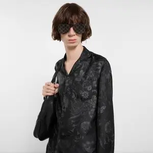 Gucci Printed Silk Twill Bowling Shirt