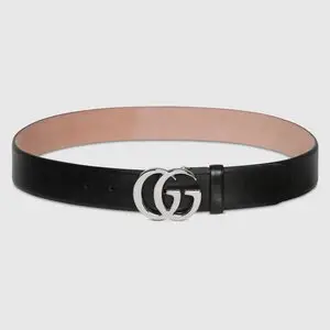 Gucci Flat Marmont Belt - Black