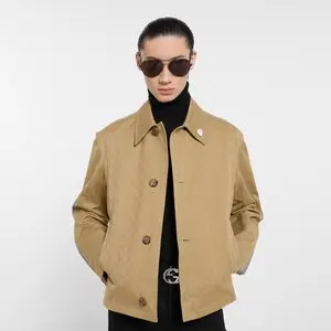 Gucci Gg Cotton Gabardine Jacket