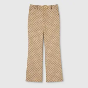 Gucci Gg Cotton Canvas Jacquard Pants