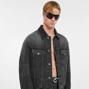 Gucci Washed Certified Cotton Denim Jacket - Black