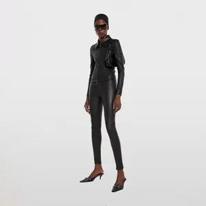 Gucci Bonded Leather Leggings