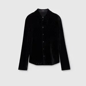 Gucci Gg Stretch Devoré Velvet Shirt