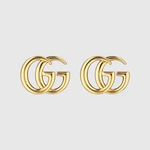 Gucci Gg Marmont Stud Earrings - Gold-toned Metal