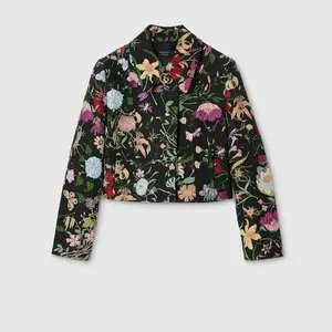 Gucci Flora Silk Brocade Jacket