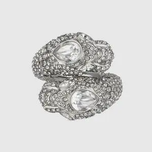 Gucci Dionysus Crystal Ring - Palladium-toned Metal