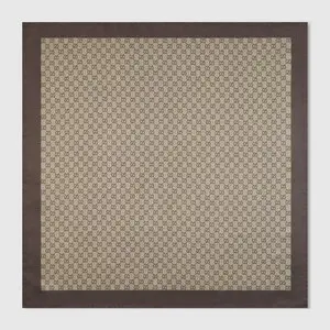 Gucci Printed Silk Twill Carr - Beige
