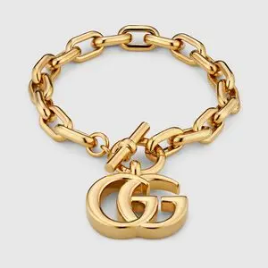 Gucci Gg Marmont Chain Bracelet - Gold-toned Metal